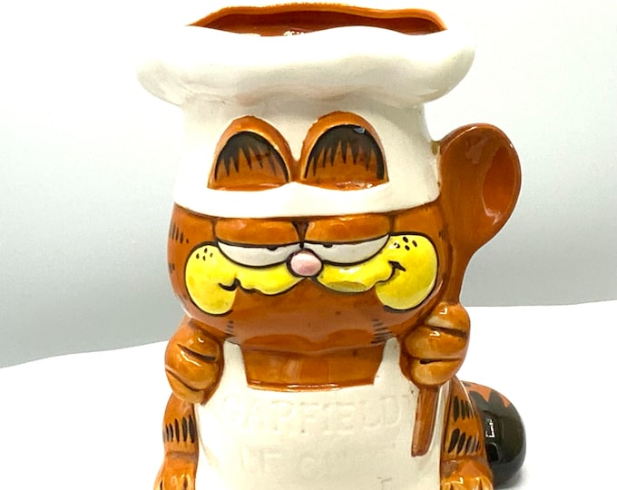 Gorgeous Collectible and Vintage Garfield as Chef as Utensils Holder ...