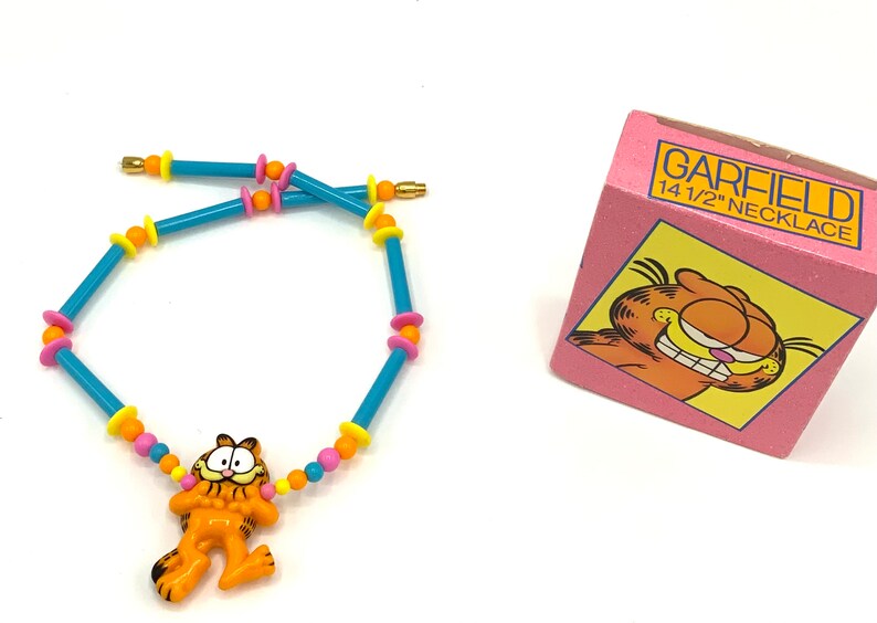Gorgeous Collectible and Vintage Garfield Necklace With Beads - Etsy