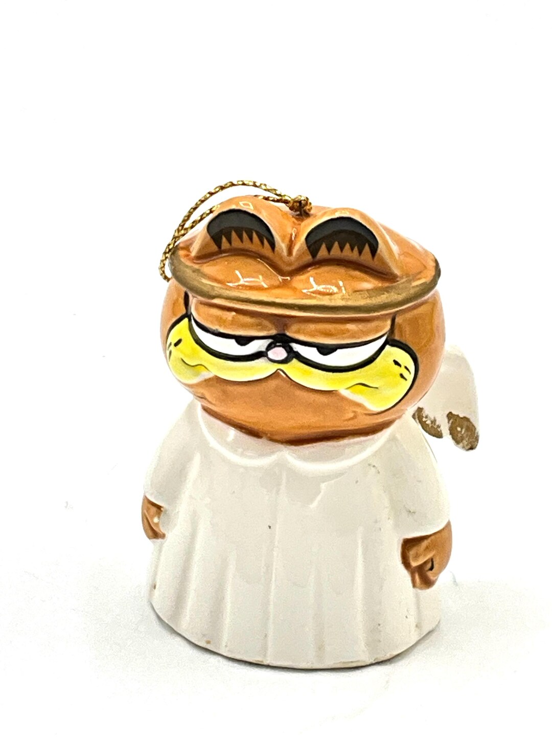 Gorgeous Collectible and Vintage Garfield as Angel, Ceramic, Ornament ...