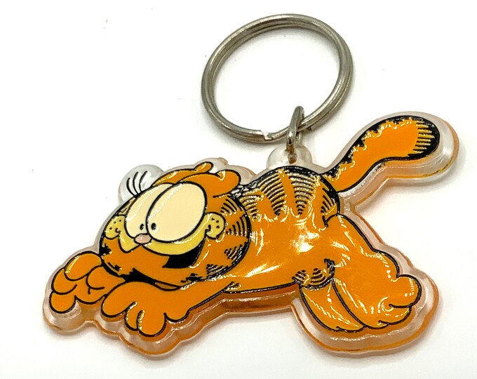 Gorgeous Collectible and Vintage Garfield, Keychain by Enesco. - Etsy
