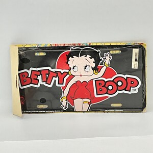 Gorgeous Collectible and Vintage Betty Boop License Plates, Red and ...