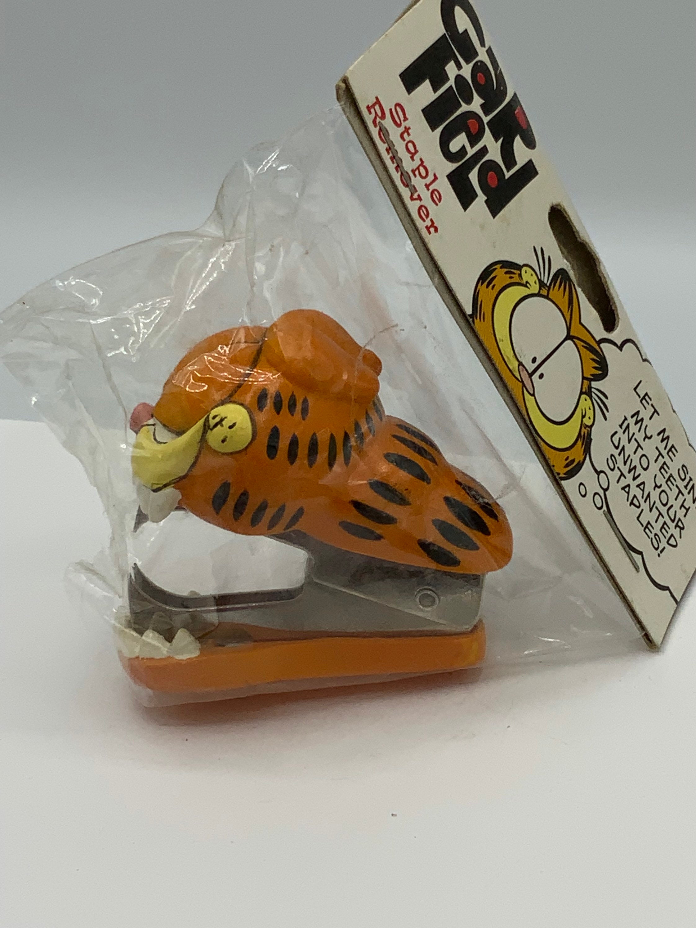 Vintage Garfield Staple Remover Cat Orange. | Etsy