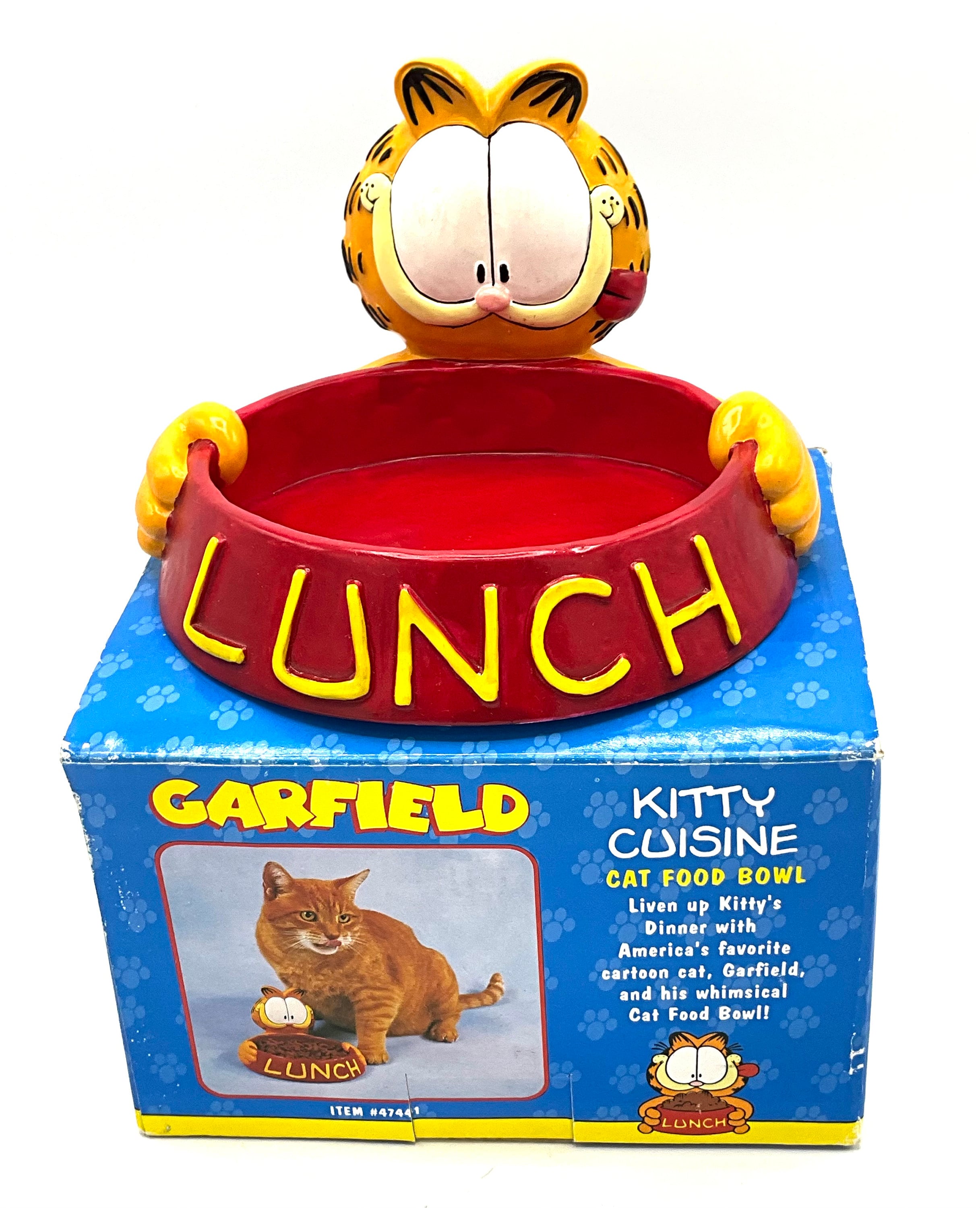 Gorgeous Collectible and Vintage Garfield Lunch Ceramic Pet Dish, Cat ...