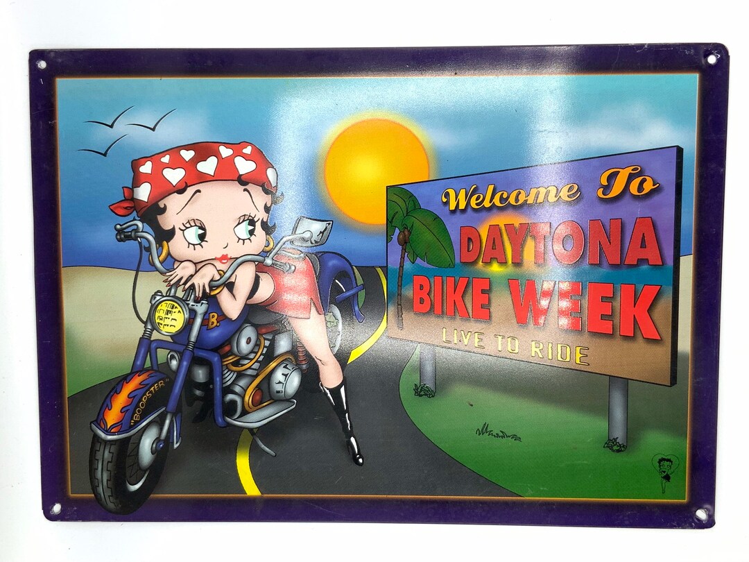 Gorgeous Collectible and Vintage Tin Sign Betty Boop, Metal. - Etsy