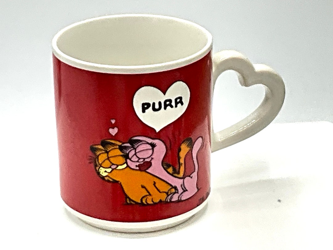 Gorgeous Collectible and Vintage Garfield and Arlene Mug, Cat, Orange ...