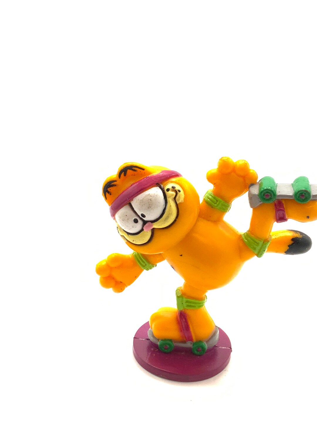 Vintage Garfield Rolling Skates Figurine, Cat, Orange. - Etsy