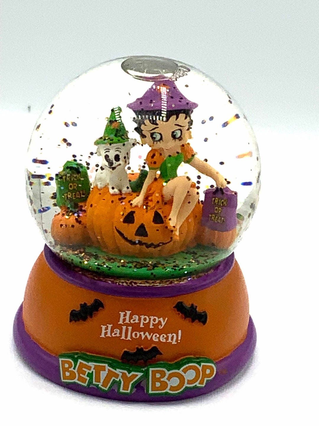 Gorgeous Collectible and Rare Betty Boop Snow Globe, Snowball, Happy ...