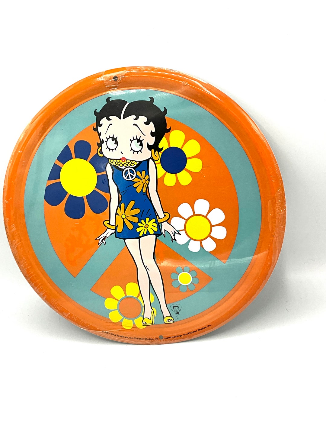 Gorgeous Collectible and Vintage Tin Sign Betty Boop Hippie, Metal ...