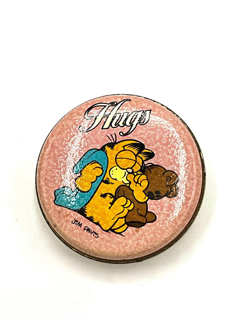 Gorgeous Collectible and Vintage Garfield and Pooky Tin Can, Jewelry ...