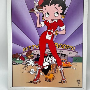 Gorgeous Collectible and Vintage Tin Sign Betty Boop, Metal, Original ...