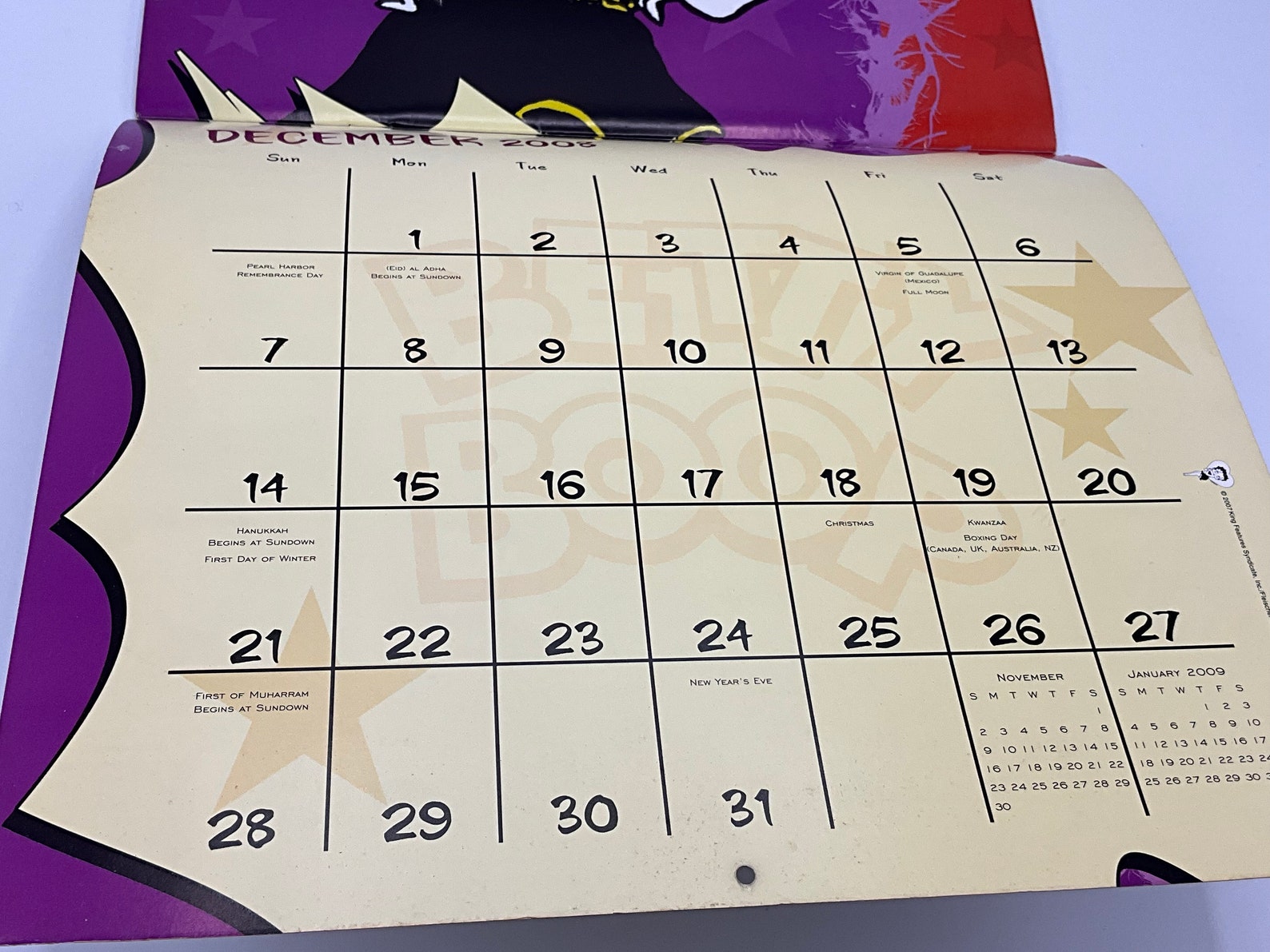 Gorgeous Collectible Calendar of Betty Boop. 2008 - Etsy