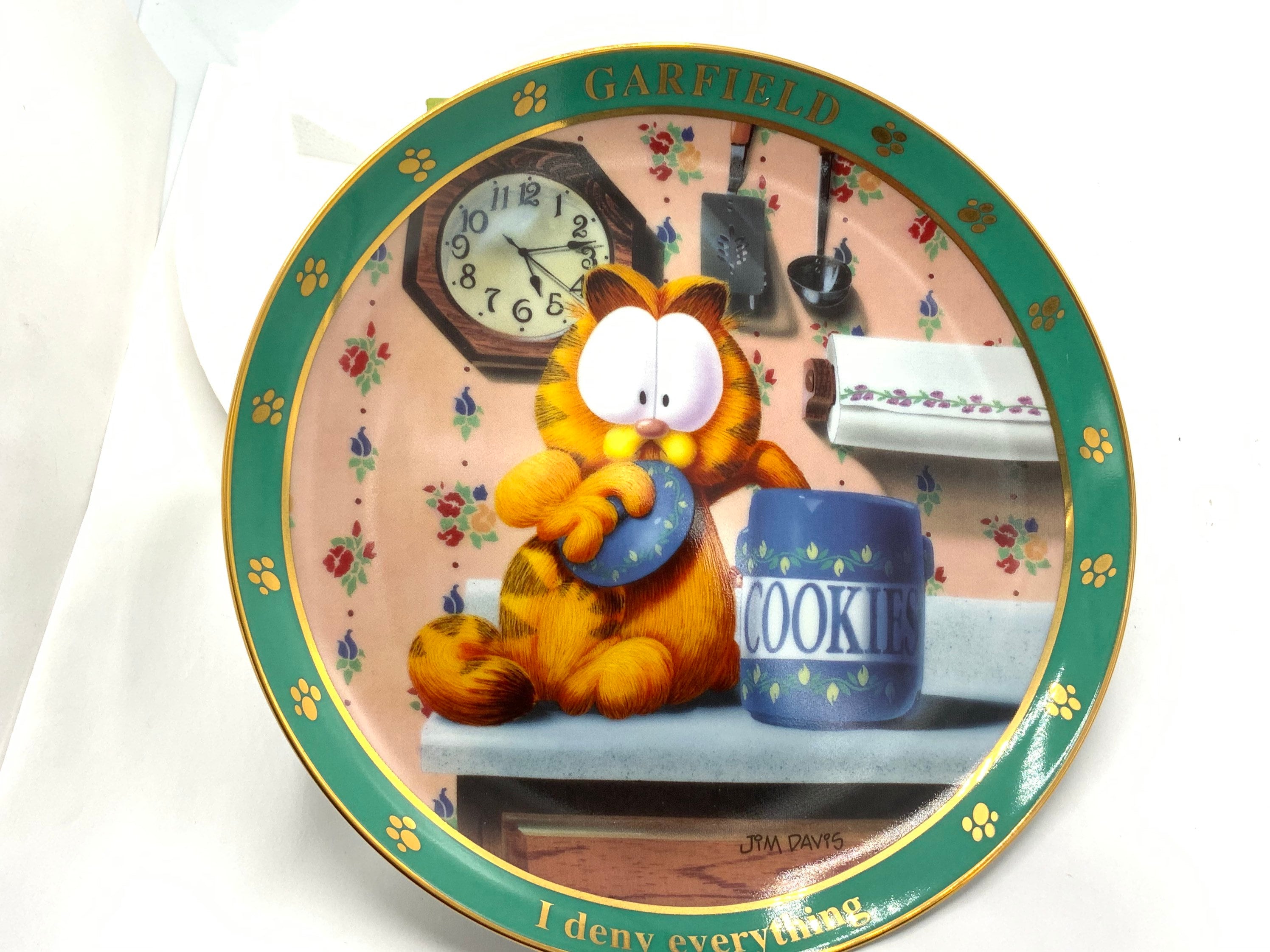 Amazing Garfield collector plate I denied everything by | Etsy