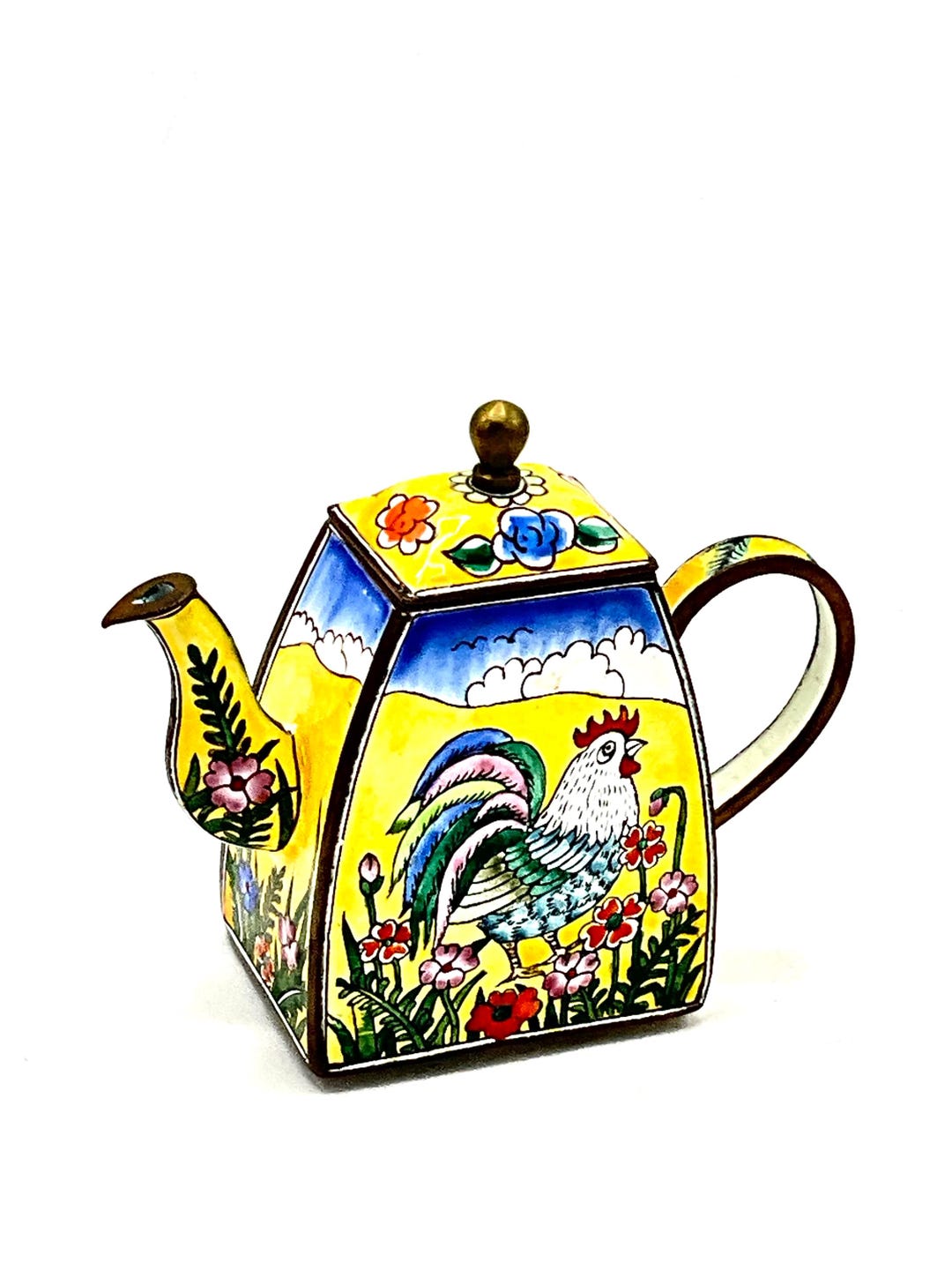 Gorgeous Collectible and Vintage Teapot by Kelvin Chen, Colorfully ...