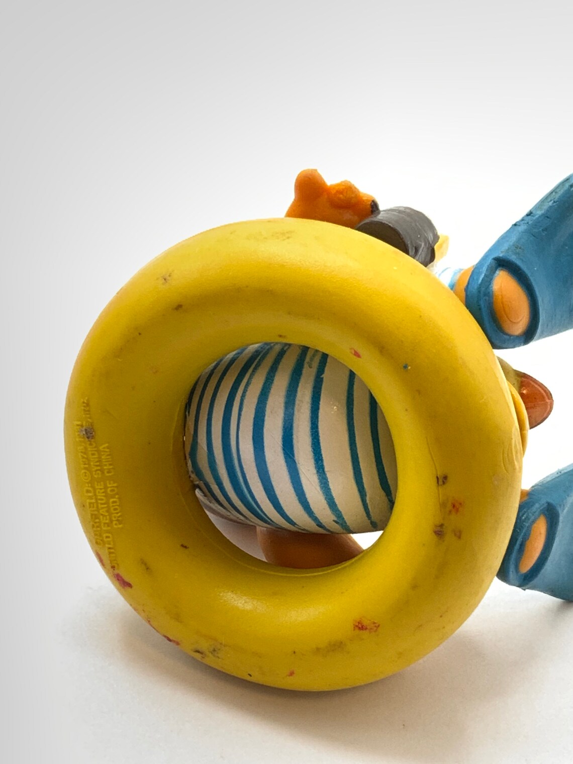 Vintage Garfield Swimming Figurine Cat Orange. - Etsy