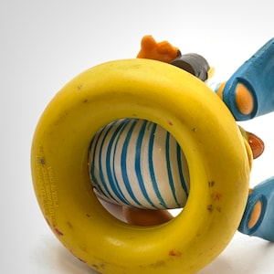 Vintage Garfield Swimming, Raft, Figurine Cat, Orange. - Etsy