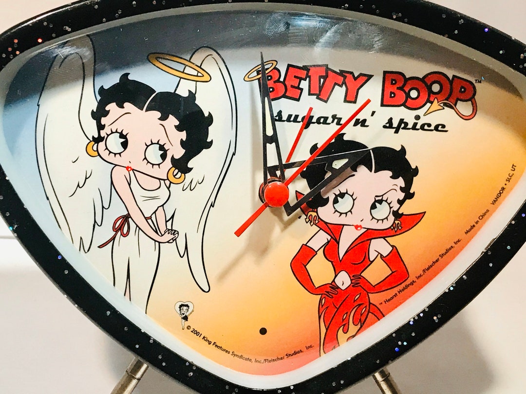 Vintage Betty Boop Clock, Alarm Desk “ Sugar ‘n Spice, New - Etsy