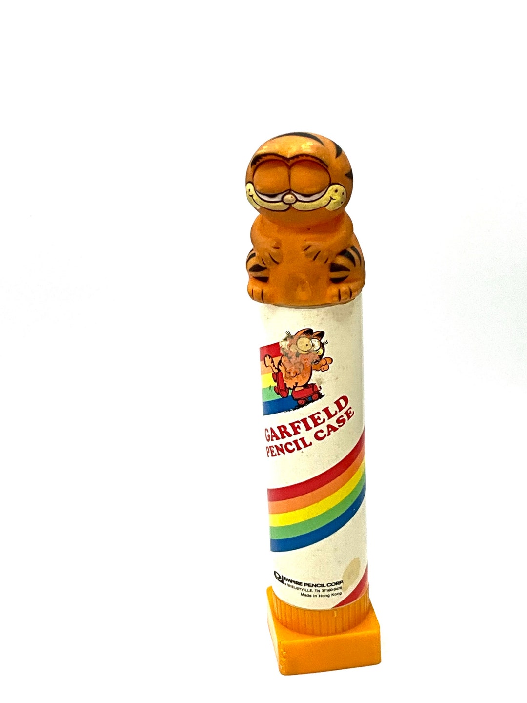 Gorgeous Collectible and Vintage Garfield Pencil Case, Orange, Cat With ...