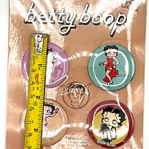 Gorgeous Collectible and Vintage Betty Boop Set Pin/ Brooch, Round, - Etsy
