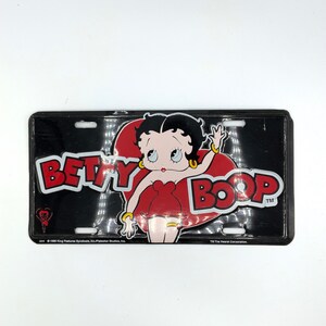 Gorgeous Collectible and Vintage Betty Boop License Plates, Red and ...