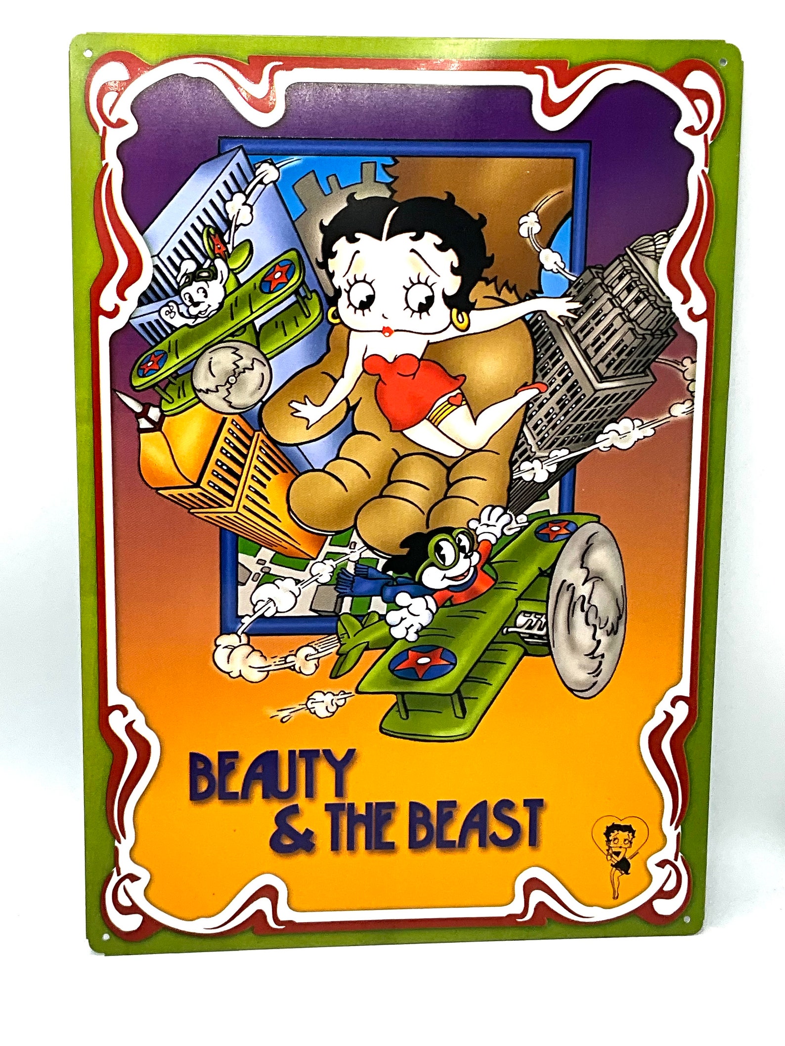 Gorgeous Collectible and Vintage Tin Sign Betty Boop, Metal, Original ...