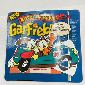 Gorgeous Collectible Garfield and Odie Antenna, Rider Topper, Car. - Etsy