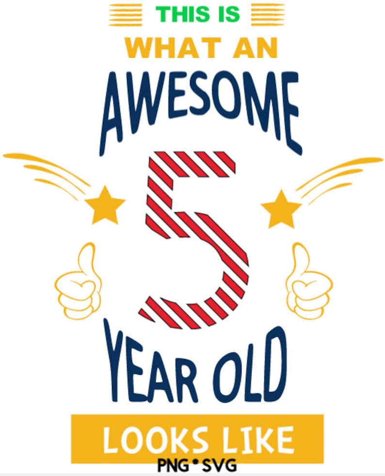 Awesome 4 Year Old SVG, Turning Four SVG, Turning 4 SVG, - Etsy Australia