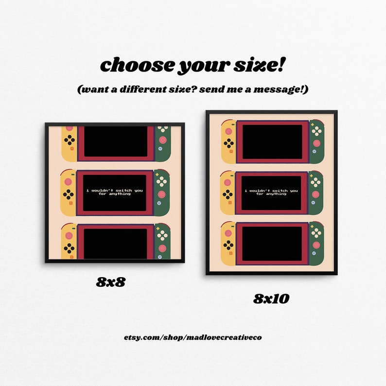 SWITCH YOU Art Print Nintendo Switch Art Gaming Art Print | Etsy
