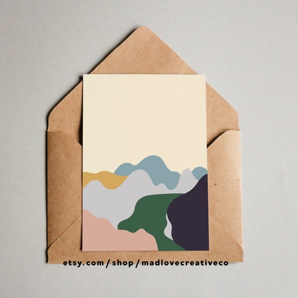 Abstract Greeting Cards - Etsy