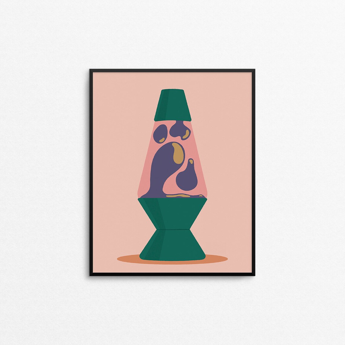GROOVY BABY Art Print Lava lamp illustration colorful retro | Etsy