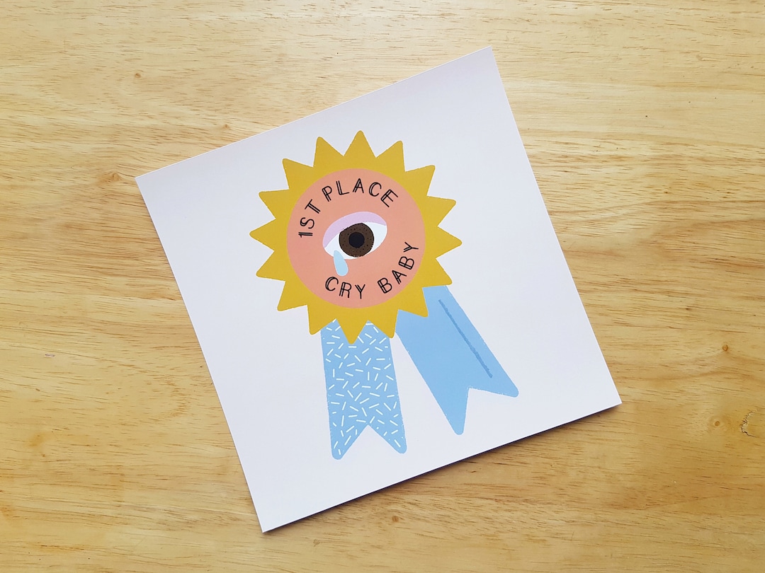 CRY BABY Art Print - Whimsical Art Print, Illustrated Print, Bright ...