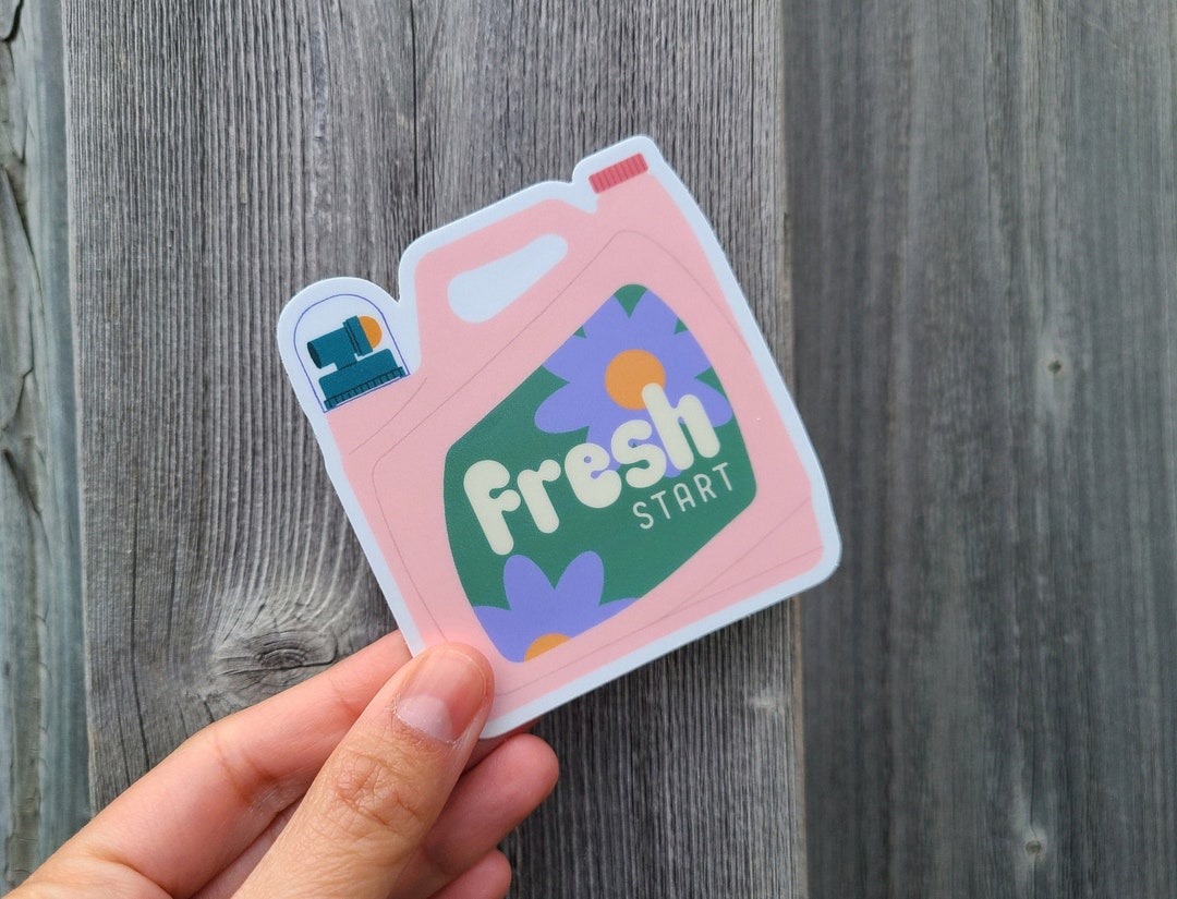FRESH START Vinyl Sticker - Cute Sticker for Laptops and Waterbottles ...