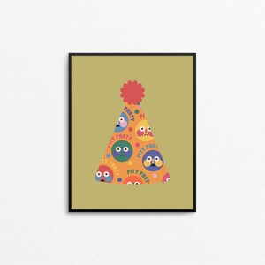 PITY PARTY Art Print- Quirky Colorful Party Hat Wall Art, Sarcastic ...
