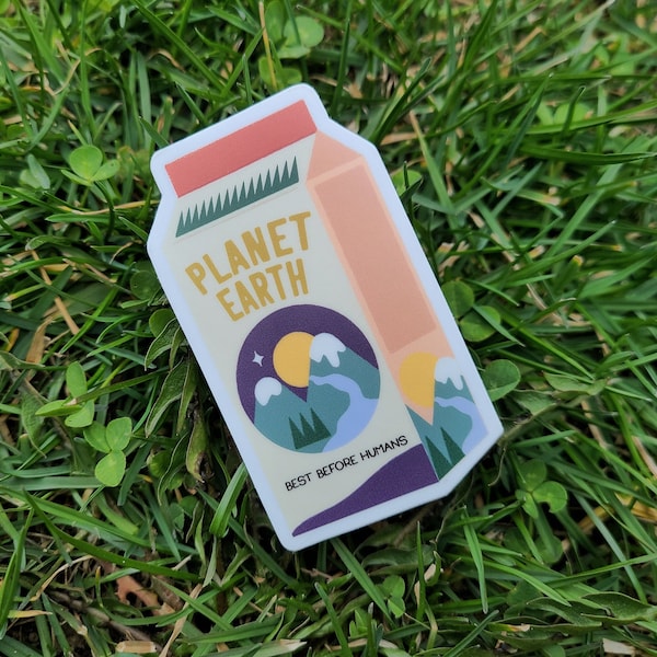 Planet Earth Sticker - Etsy