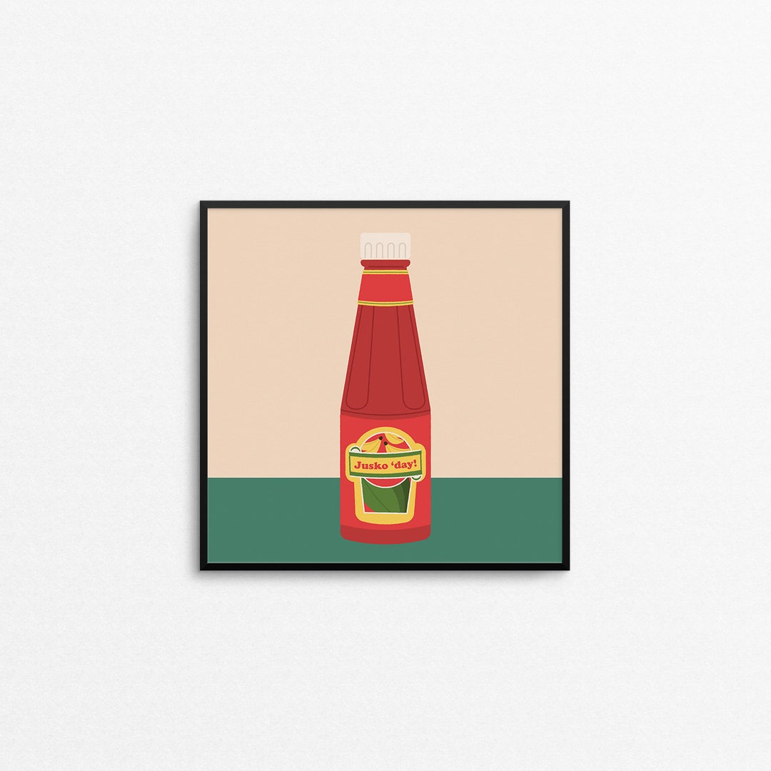 JUSKO 'DAY Art Print Jufran Banana Ketchup Print, Quirky Filipino Food ...