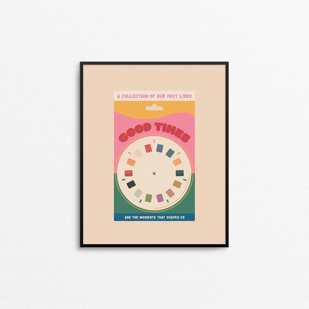 GOOD TIMES Art Print Retro Toy Inspired Wall Art, Quirky Viewmaster 90s ...