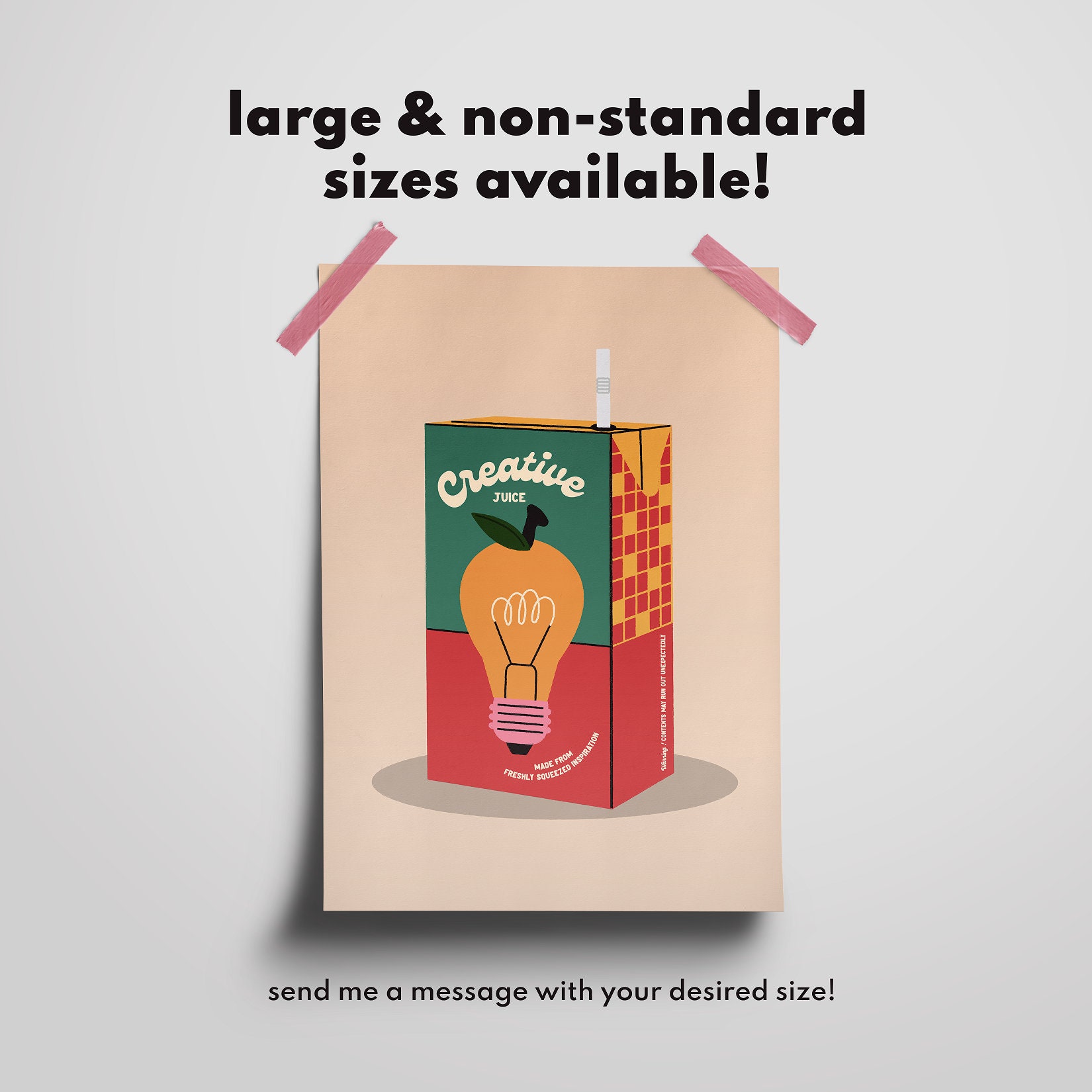 INCHING ALONG Art Print Cute 8x10 Worm Print Quirky | Etsy