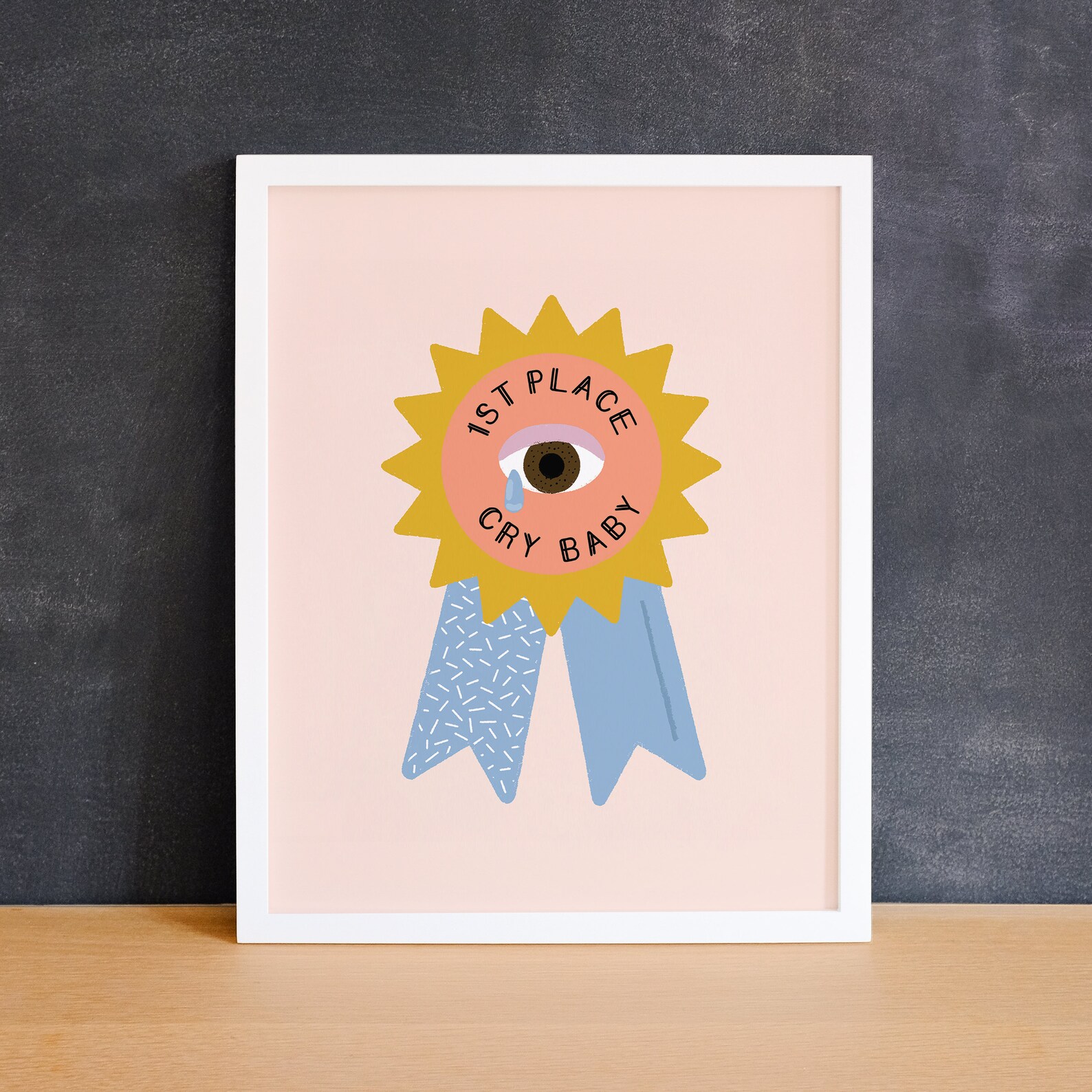 CRY BABY Art Print Whimsical Art Print Illustrated Print | Etsy