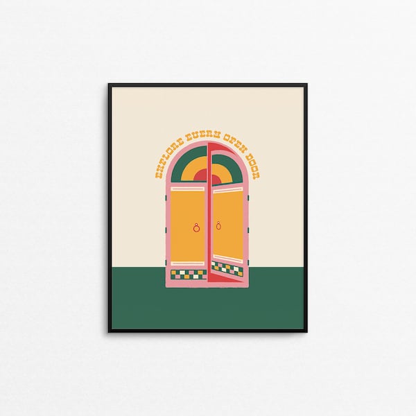Red Door Print - Etsy