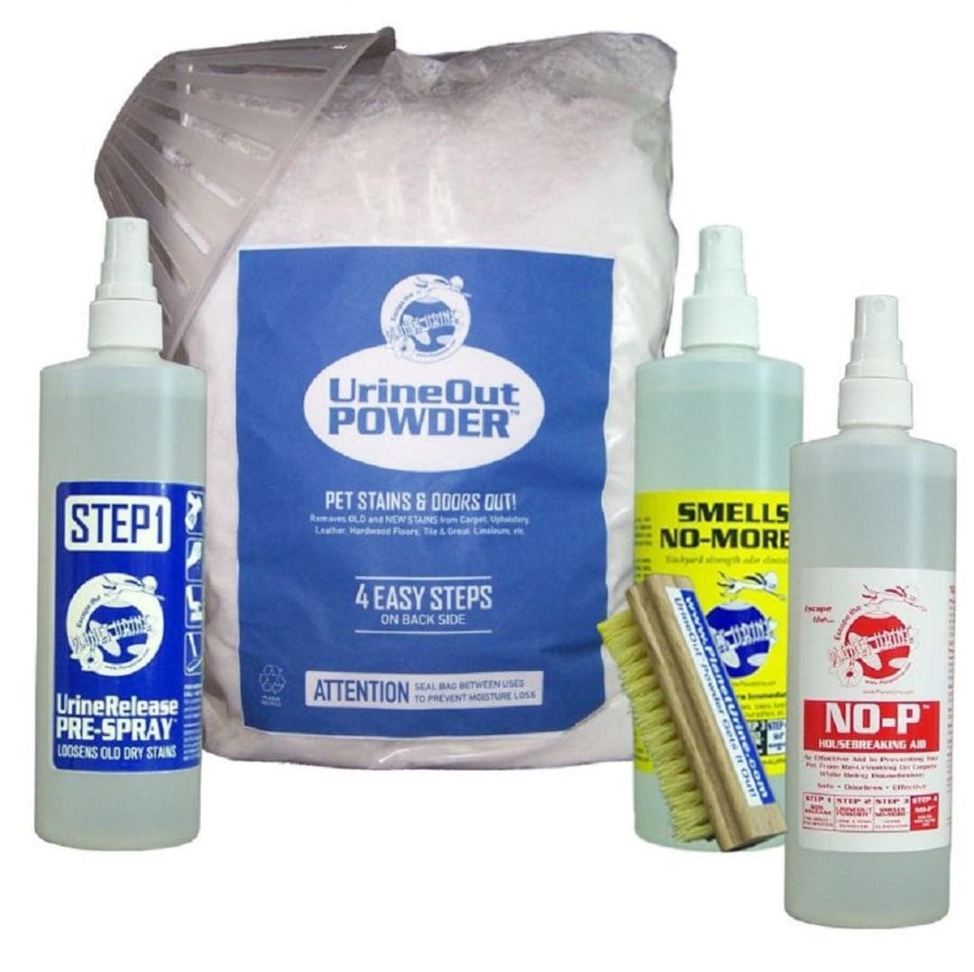 Pet Urine Odor & Stain Eliminator System: Urineout Powder, Pre-spray - Etsy