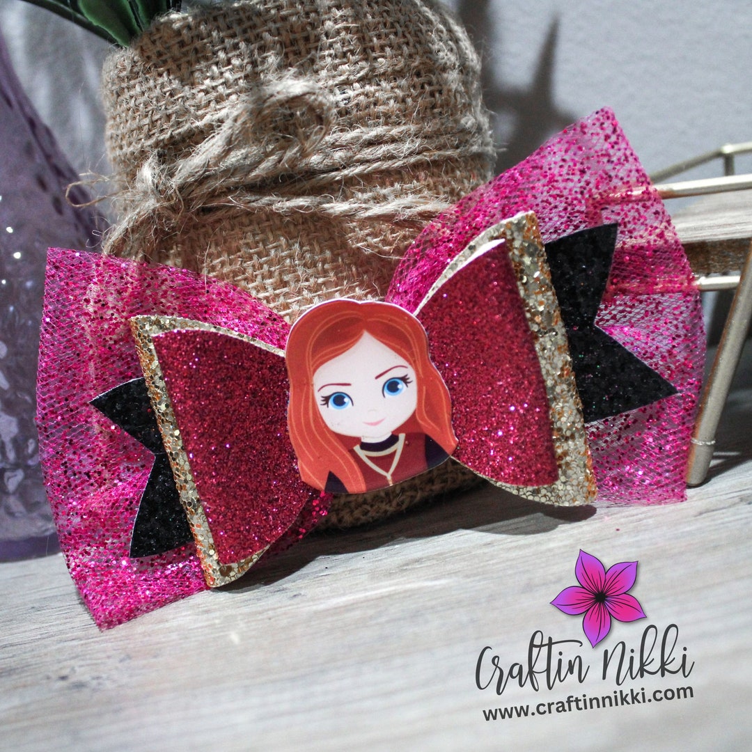 Red Hair Weasley Wizard Student Girl Red and Black Chunky Glitter and ...