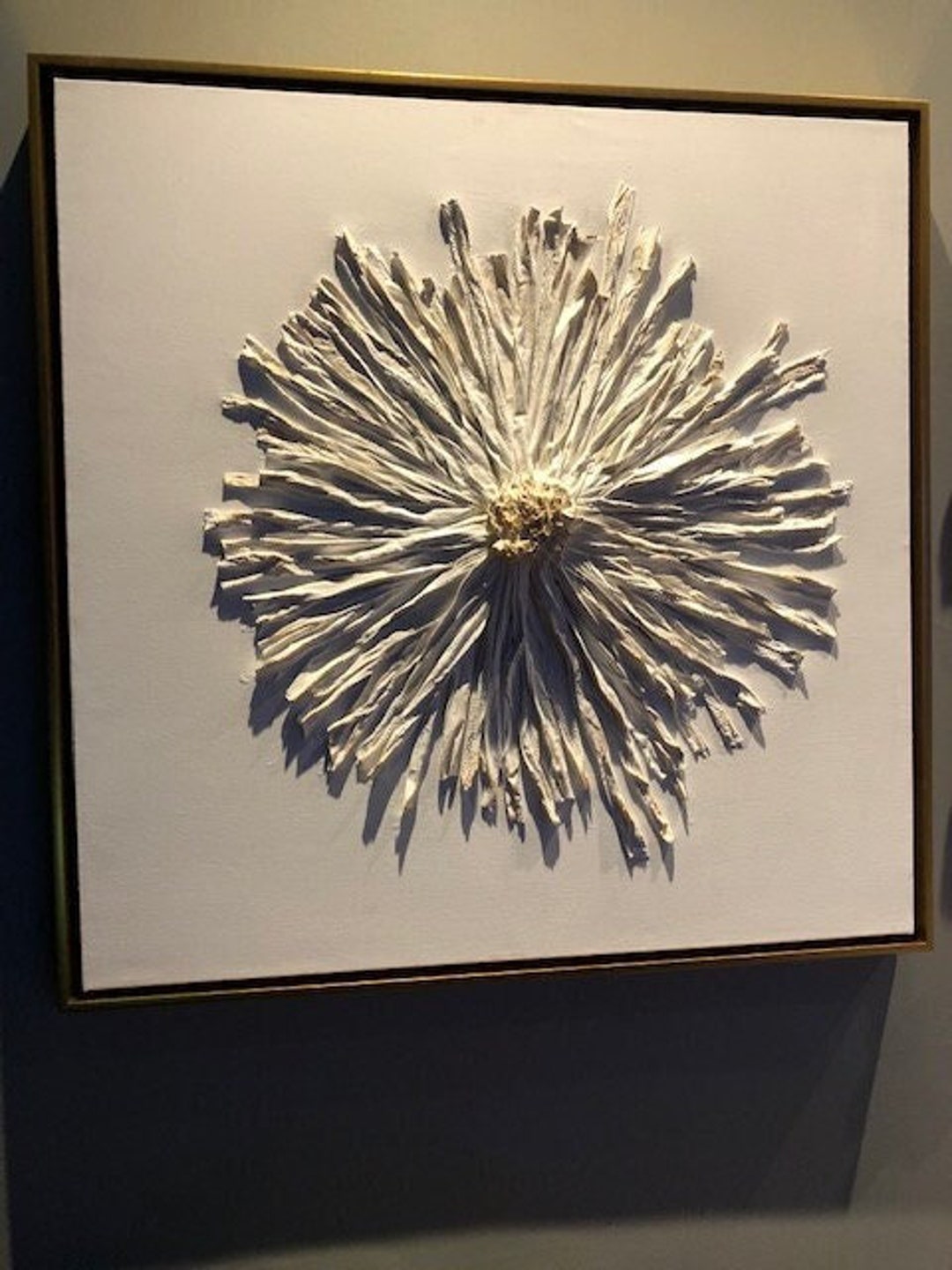 3D Textured Flower Art - Etsy