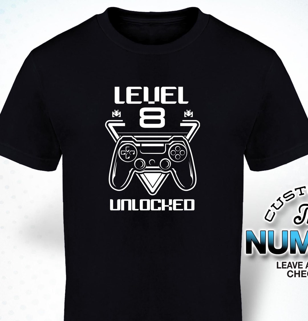 Level 8 Unlocked Birthday Gift Birthday T-shirt Birthday - Etsy
