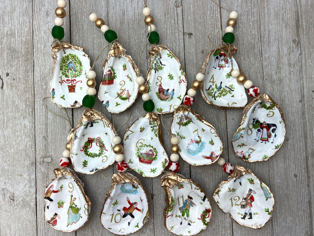 12 Days of Christmas Ornament Set - Etsy UK