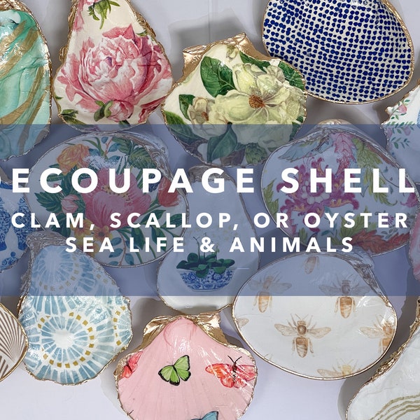 Painted Clam Shells - Etsy