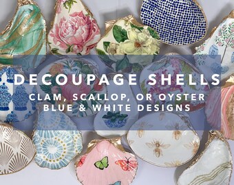 Decoupage Shells - Etsy