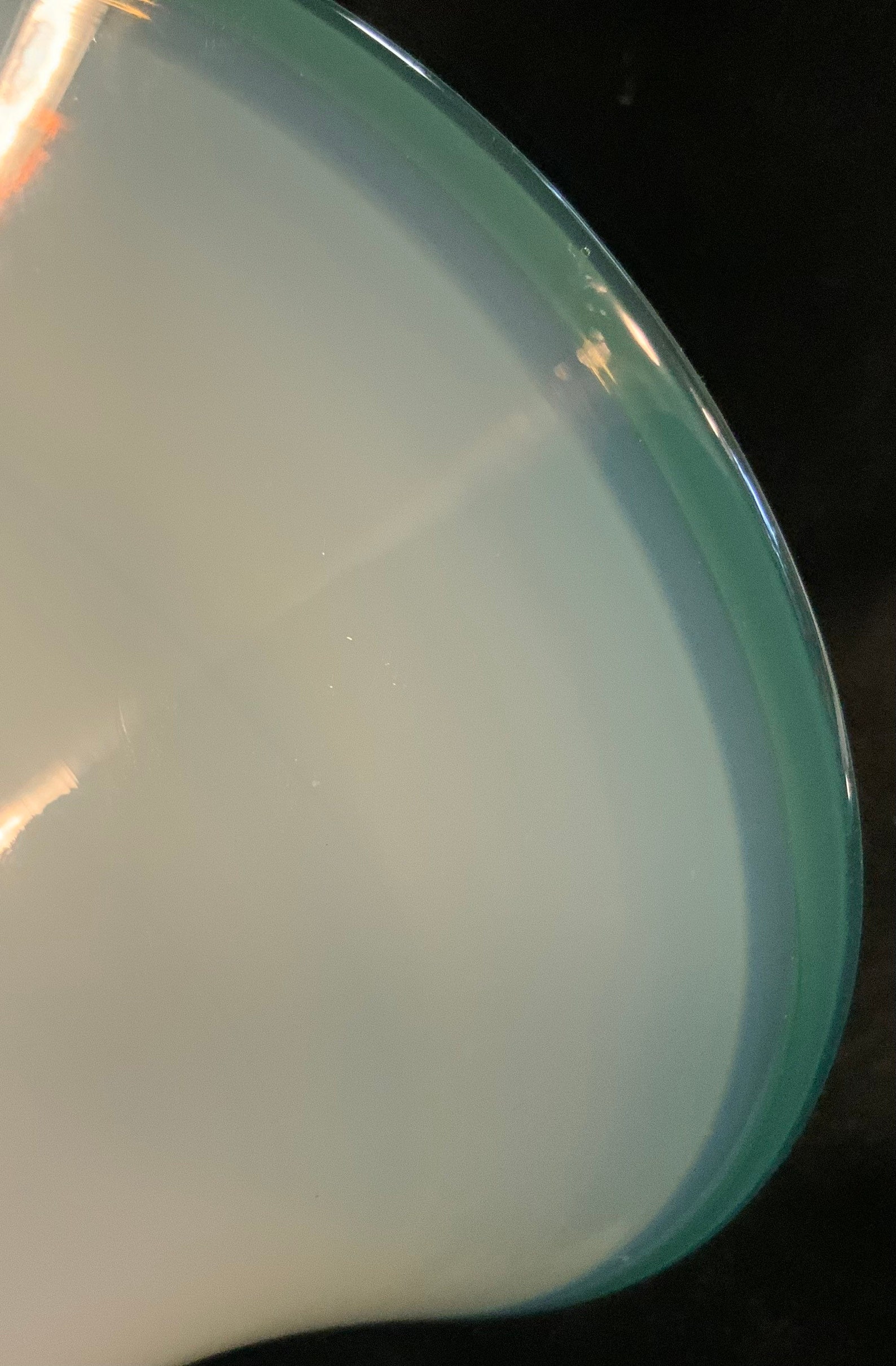 SALE Vtg fry Foval Opalescent Art Glass Vase White W/ - Etsy