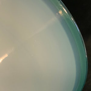 SALE Vtg fry Foval Opalescent Art Glass Vase White W/ - Etsy