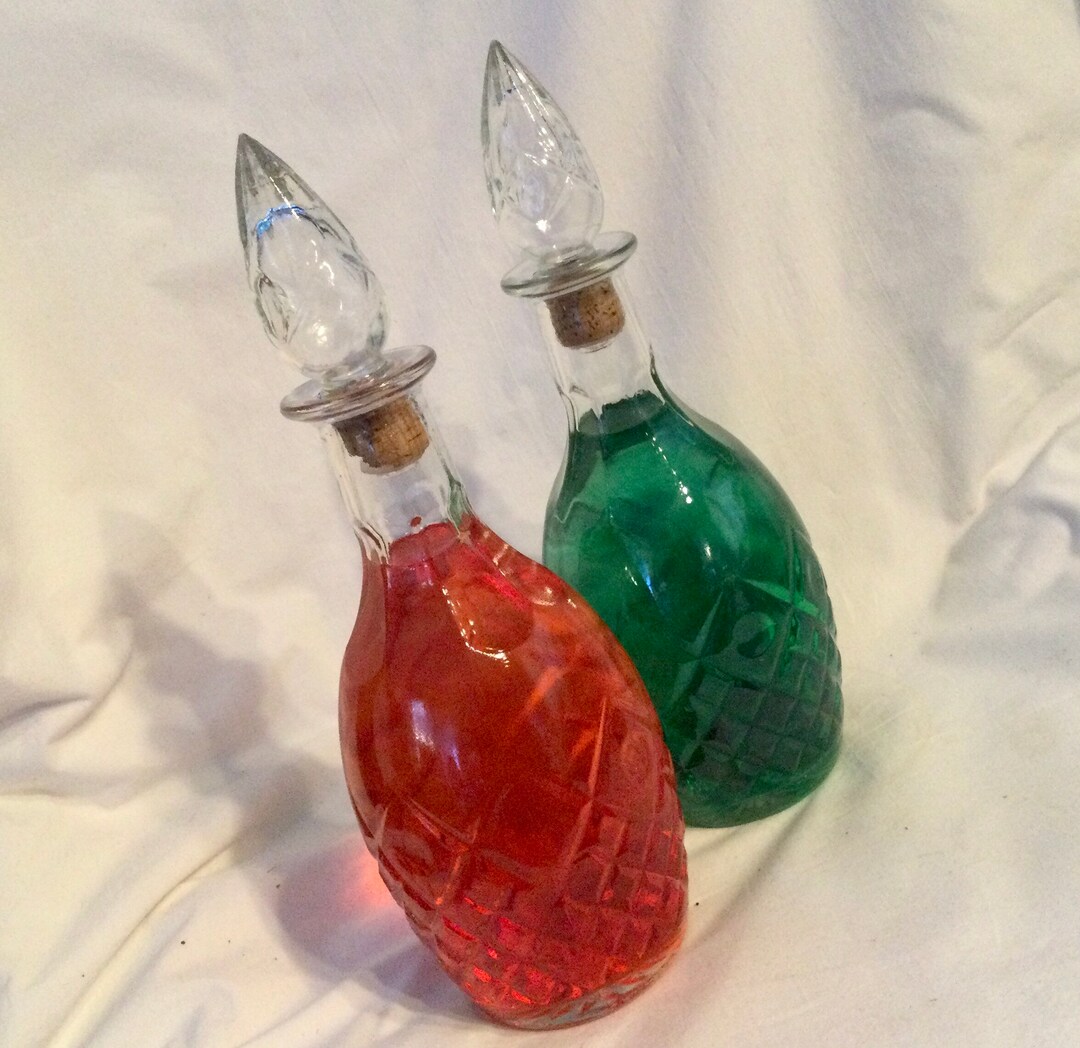 1960 Wine Bottle Decanter Barware Pair london Winery Limited - Etsy