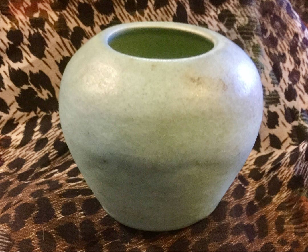 Van Briggle Vase/art Pottery/matte Green-aqua-turquoise/colorado ...