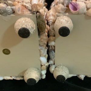 Shell Art Obelisk Tower Pair/seashell Encrusted/nautical Coastal Beach ...